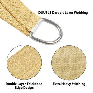 Cisvio Customized Triangle Commercial Sun Shade Sail Sand -47 | Wayfair