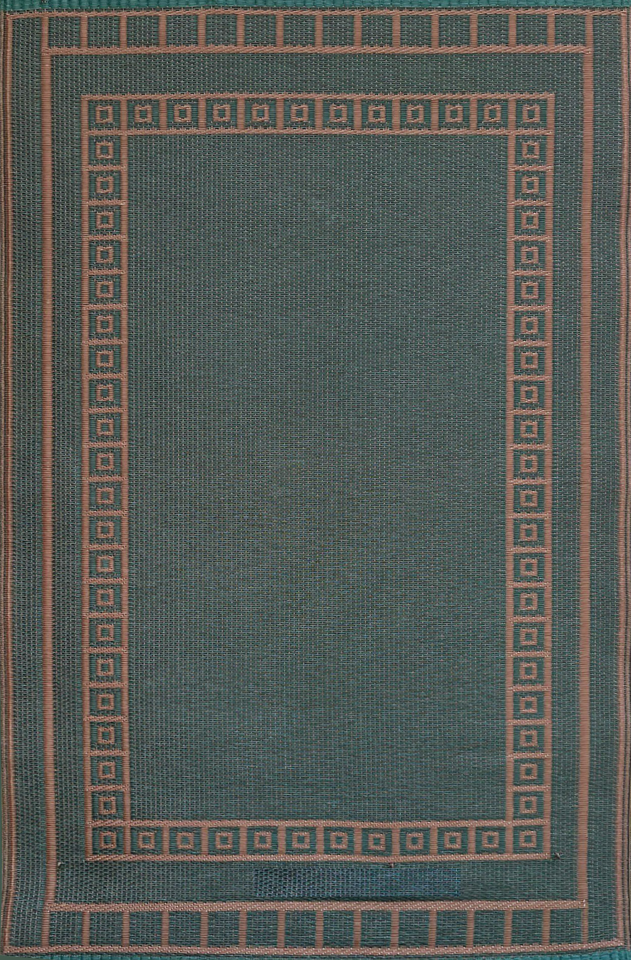 Mad Mats Border Outdoor Mat, Blue & White, Reversible Mat For Patio ...