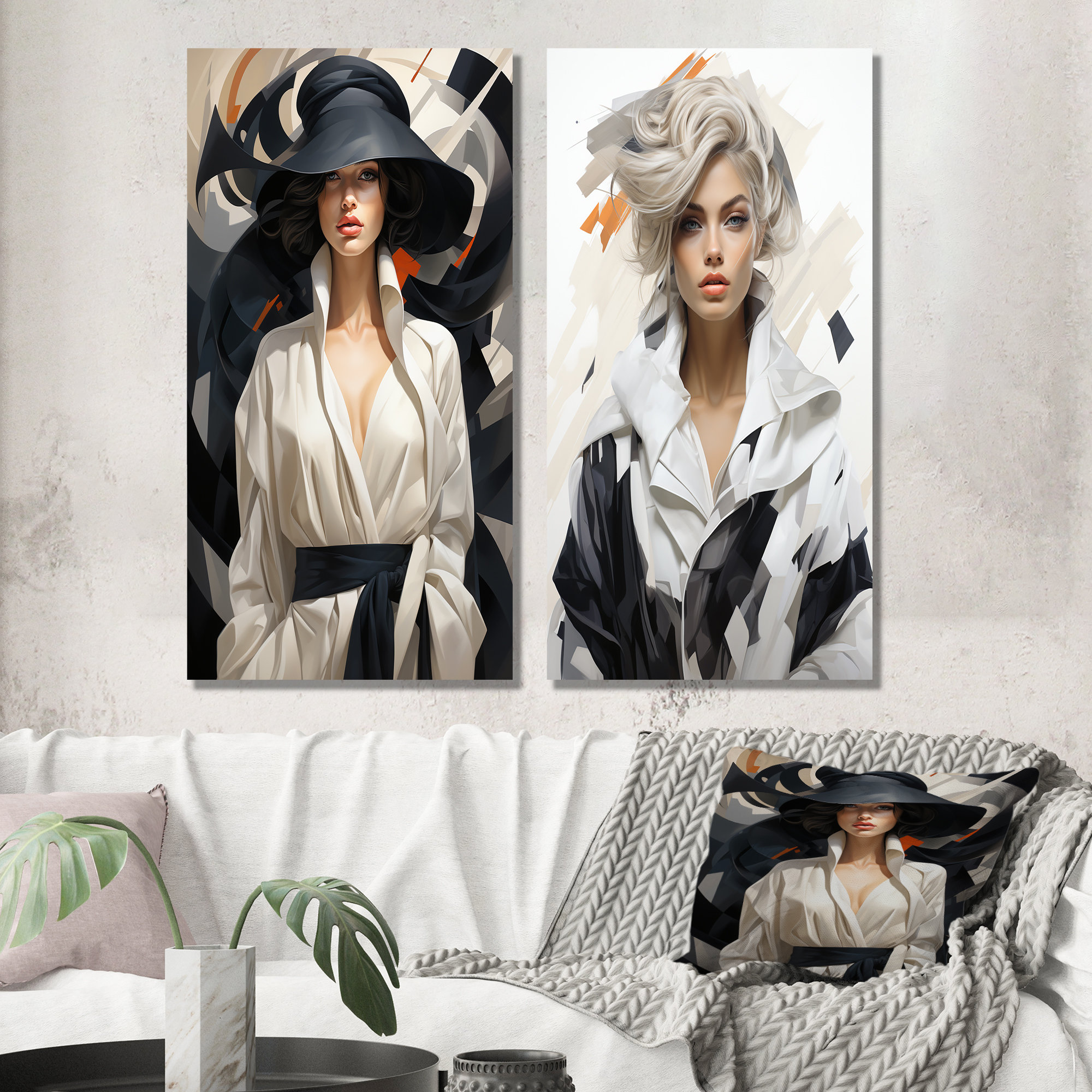 Mercer41 Black And White Haute Couture Fashion Woman II - Fashion ...