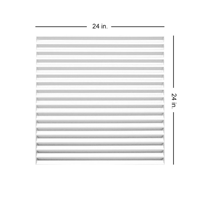 FromPlainToBeautifulInHours Corrugated 2ft. x 2ft. Drop-In PVC Lite ...