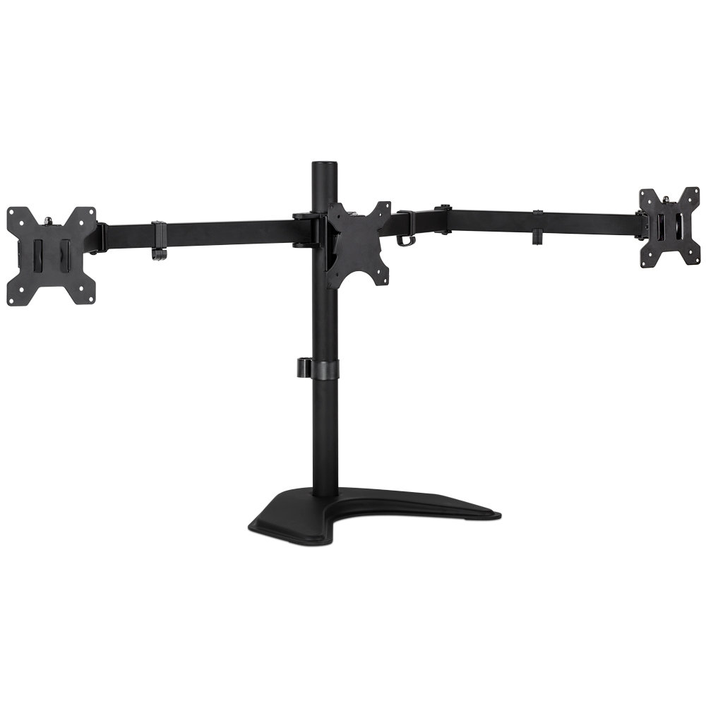 Mount-It Full Motion Adjustable Triple Monitor Stand | 3 Monitor Stand ...