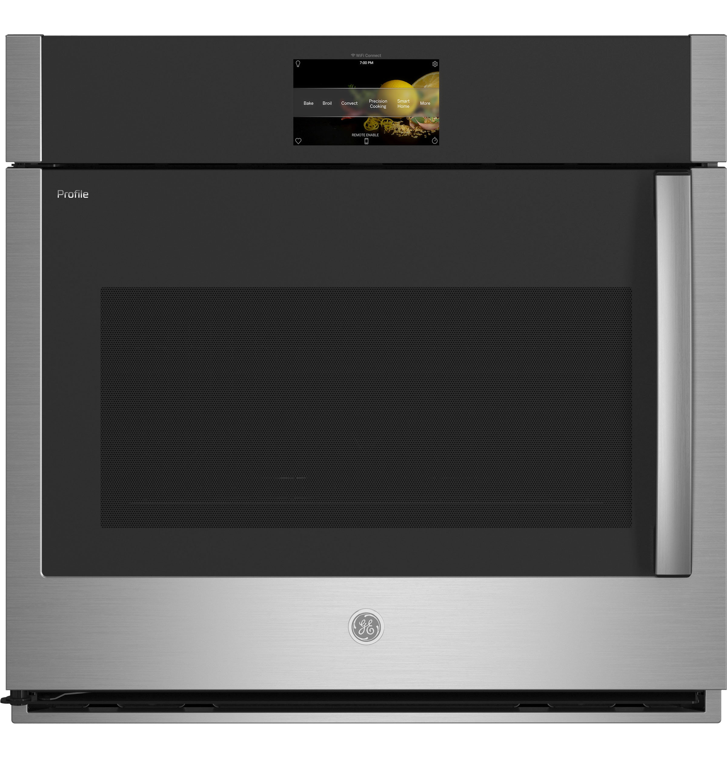 GE Profile™ 30" 5 cu. ft Self-Cleaning Convection Electric Single Wall ...