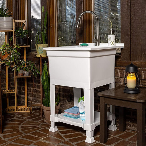 Free Standing Utility Sinks You'll Love | Wayfair