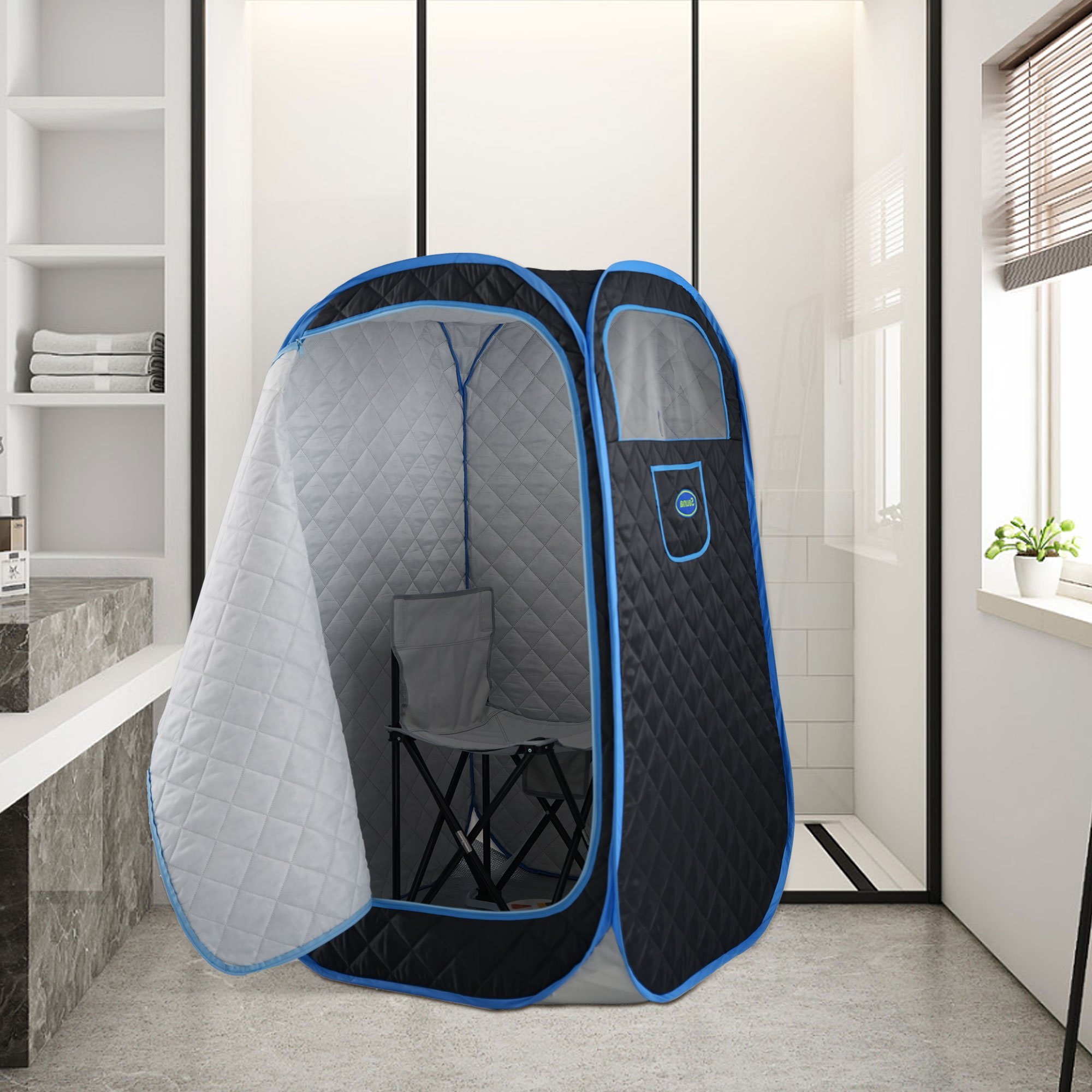 Fulocseny Indoor Portable Traditional Steam Sauna with Remote Control ...