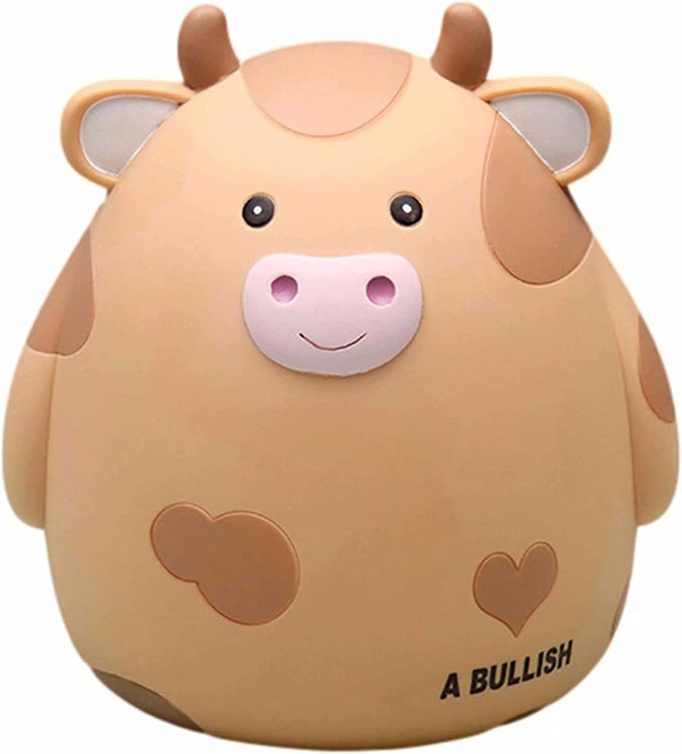 Ophelia & Co. Cow Piggy Bank, Unbreakable Coin Box For Kids, Cute ...
