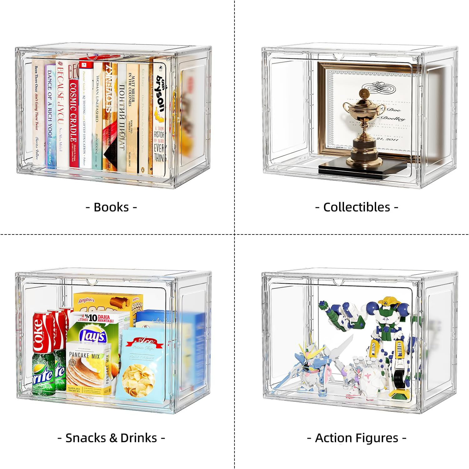 Rebrilliant Tall Boot Storage Organizer With Magnetic Door - 5 Pack ...