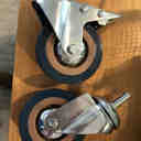 Prep & Savour Essential Series 20X24" Rubberwood Kitchen Cart White ...