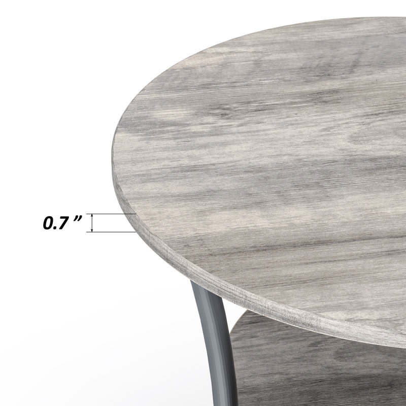 17 Stories Jalane Tall End Table with 2 USB Ports, 2 Power Outlets, and ...