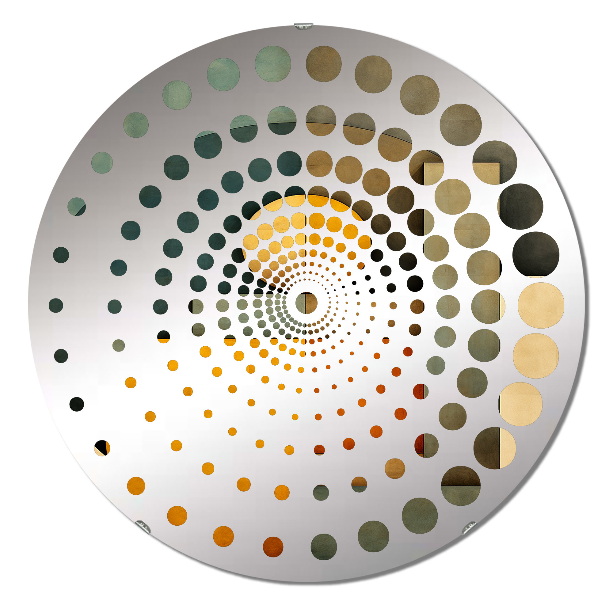 East Urban Home Gailord - Spiral Circle Wall Mirror | Wayfair
