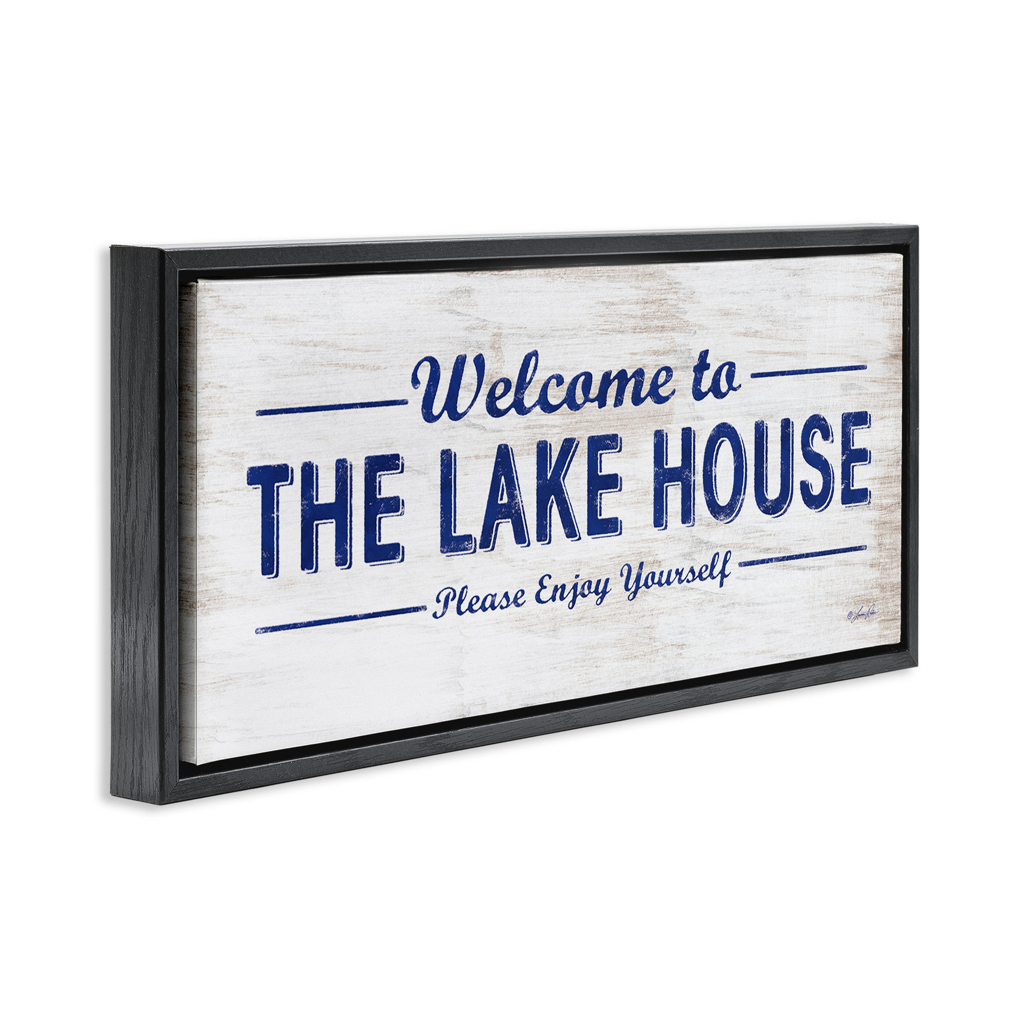 Beachcrest Home™ Rustic Lakehouse Welcome Framed Floater Canvas Wall ... Beachcrest Home™ Rustic Lakehouse Welcome Framed Floater Canvas Wall ...