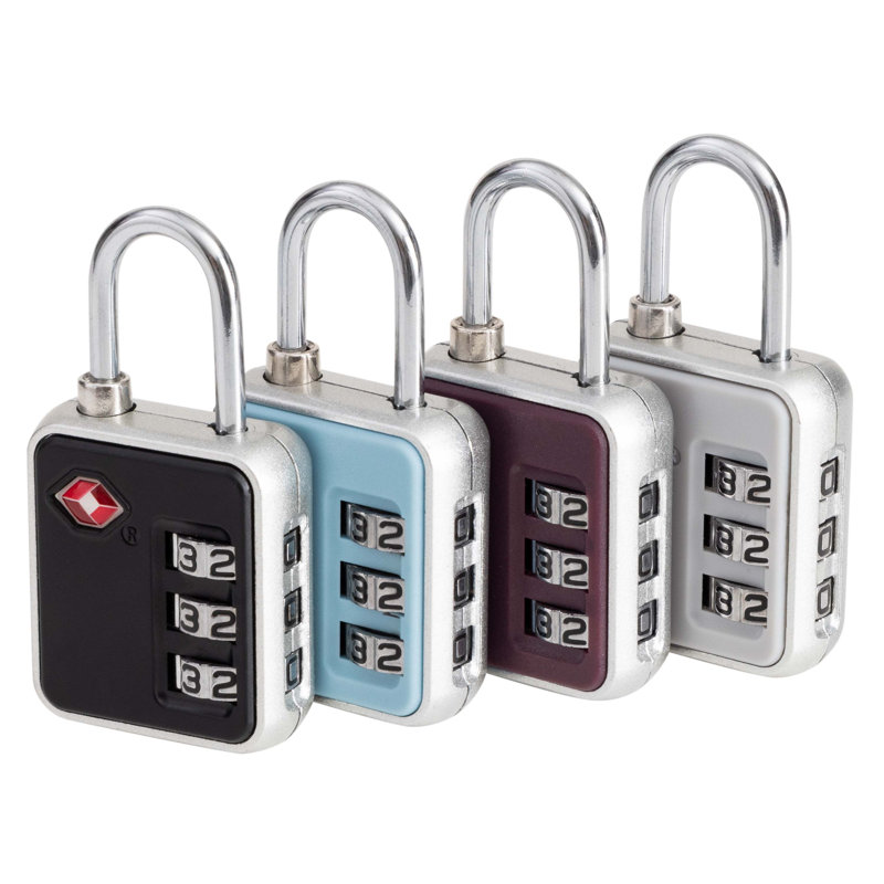 G-FORCE G Force 4 Pack 3-Dial Luggage Locks | Wayfair