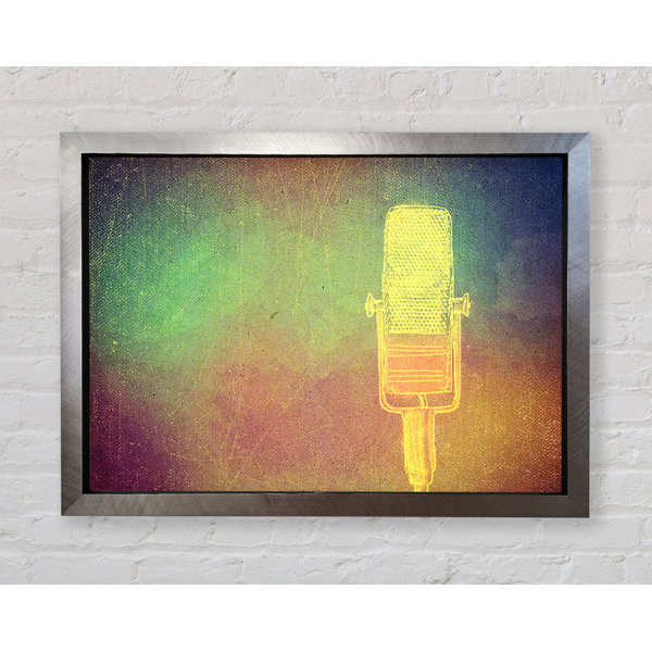 Bright Star Retro Mic - Single Picture Frame Art Prints | Wayfair.co.uk