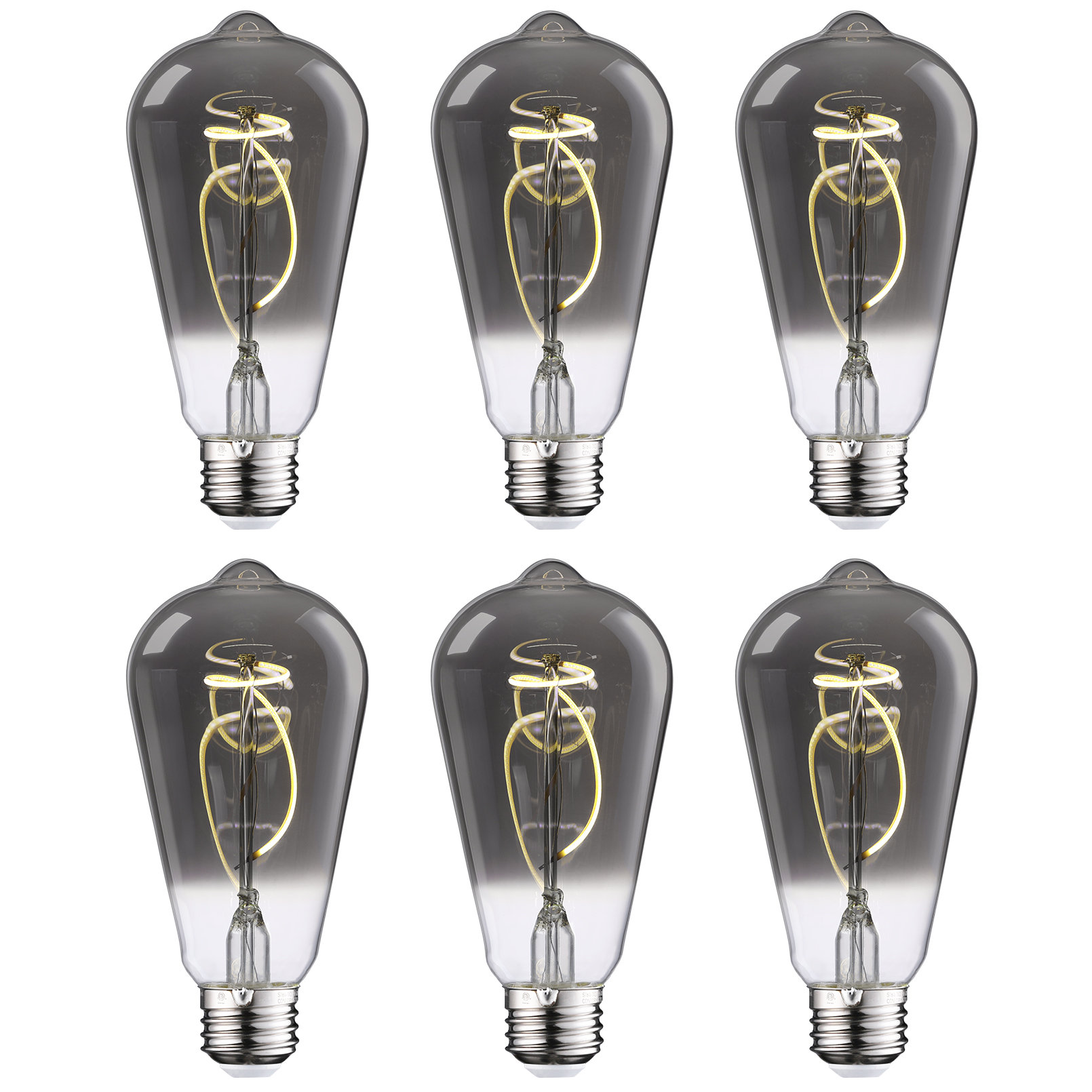 TORCHSTAR ST64 Light Bulb Dimmable, LED Vintage Edison Bulbs, E26 Base ...