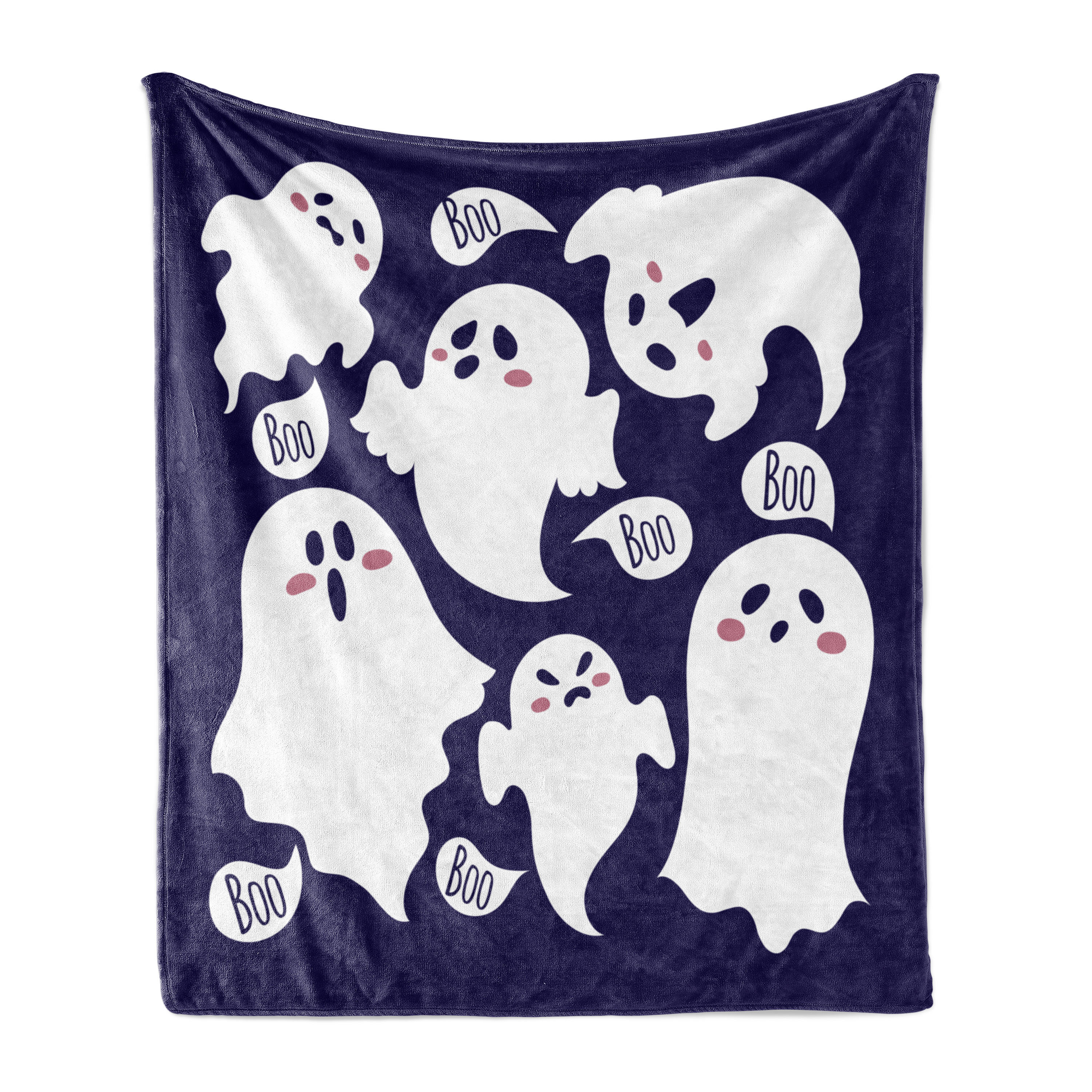 Ambesonne Ghost Fleece Throw Blanket Scary Ghost Characters Boo 60"x80 ...