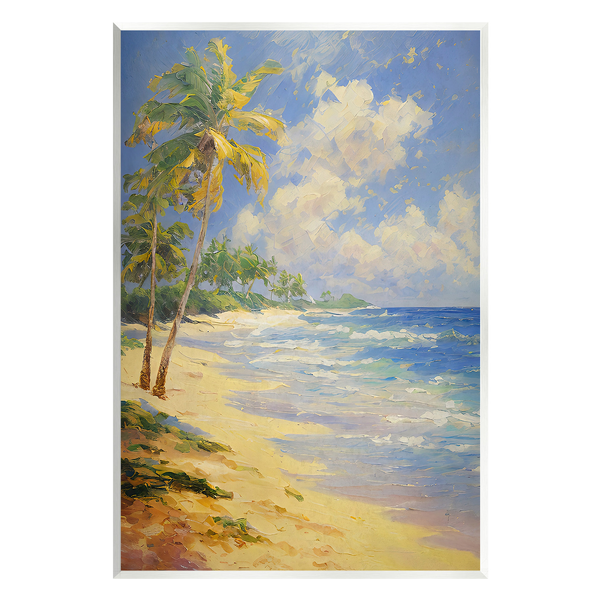 Highland Dunes Sunlit Shore Scenery Wall Plaque Art by Gina Kelly | Wayfair