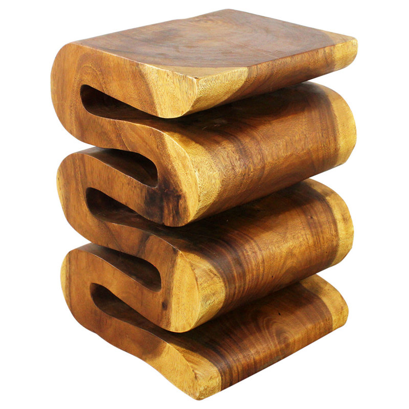 Ivy Bronx Lyncon Solid Wood Top End Table | Wayfair