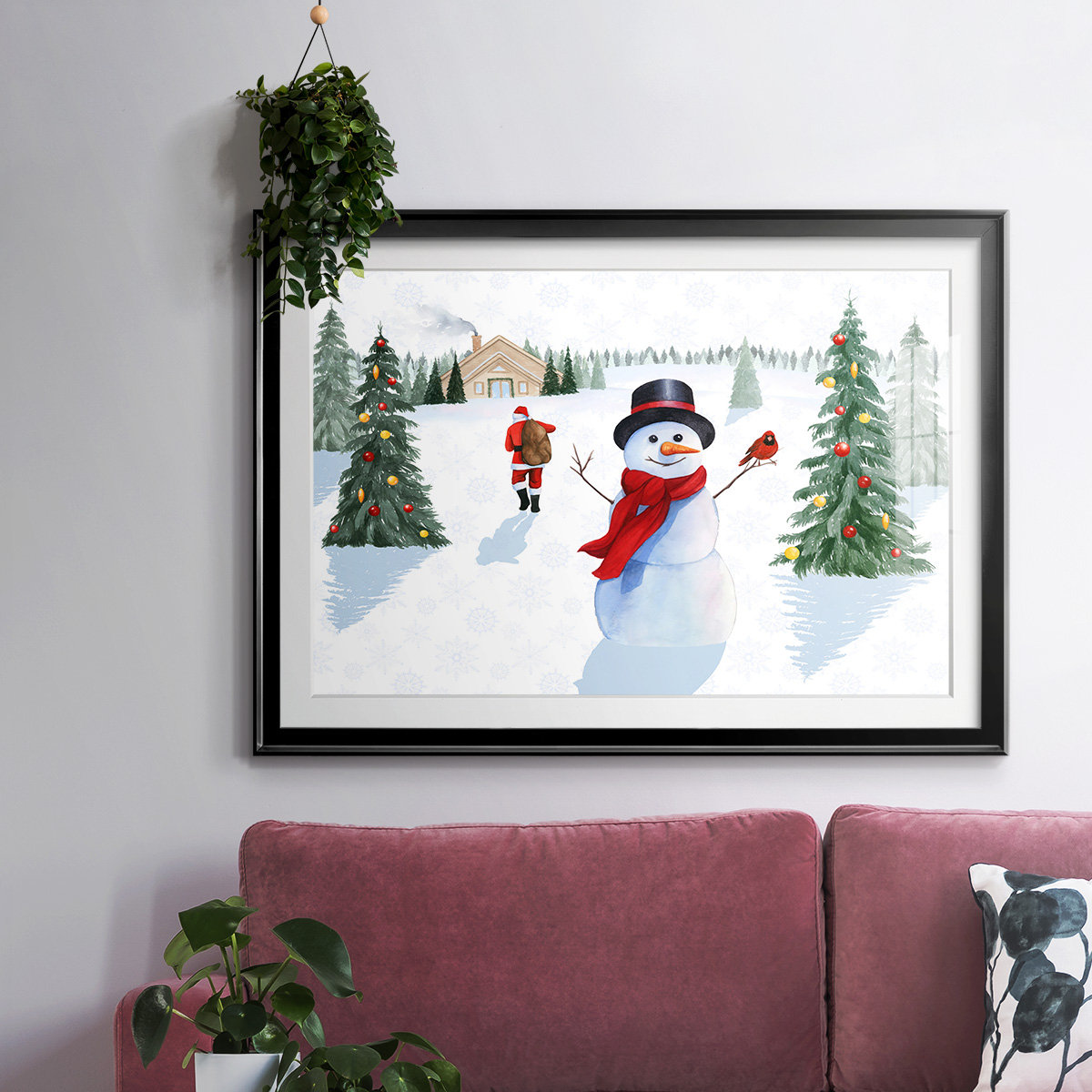The Holiday Aisle® Santa'S Snowmen Collection A Framed On Paper Print ...