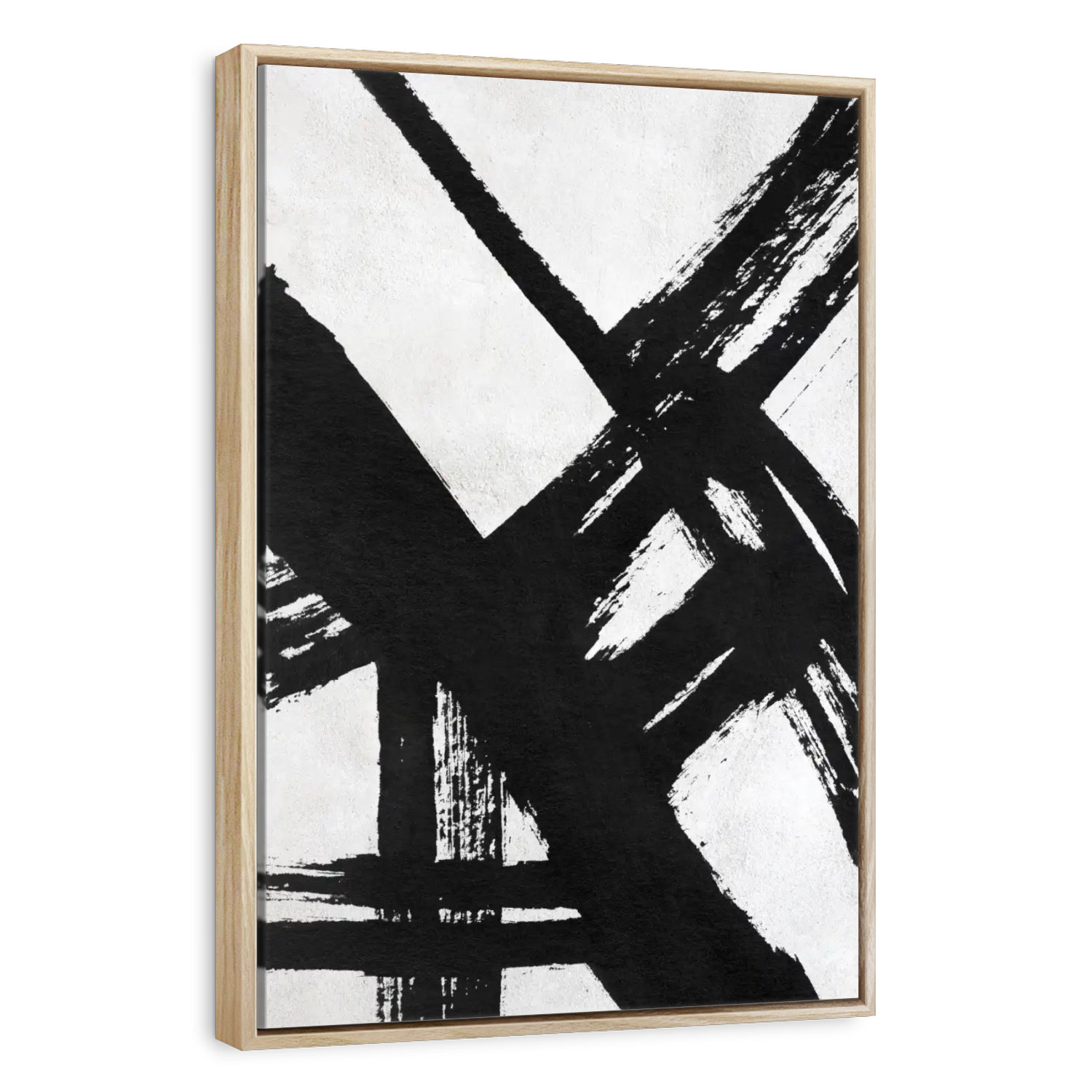 Ebern Designs Black Ink Streaks VI | Wayfair
