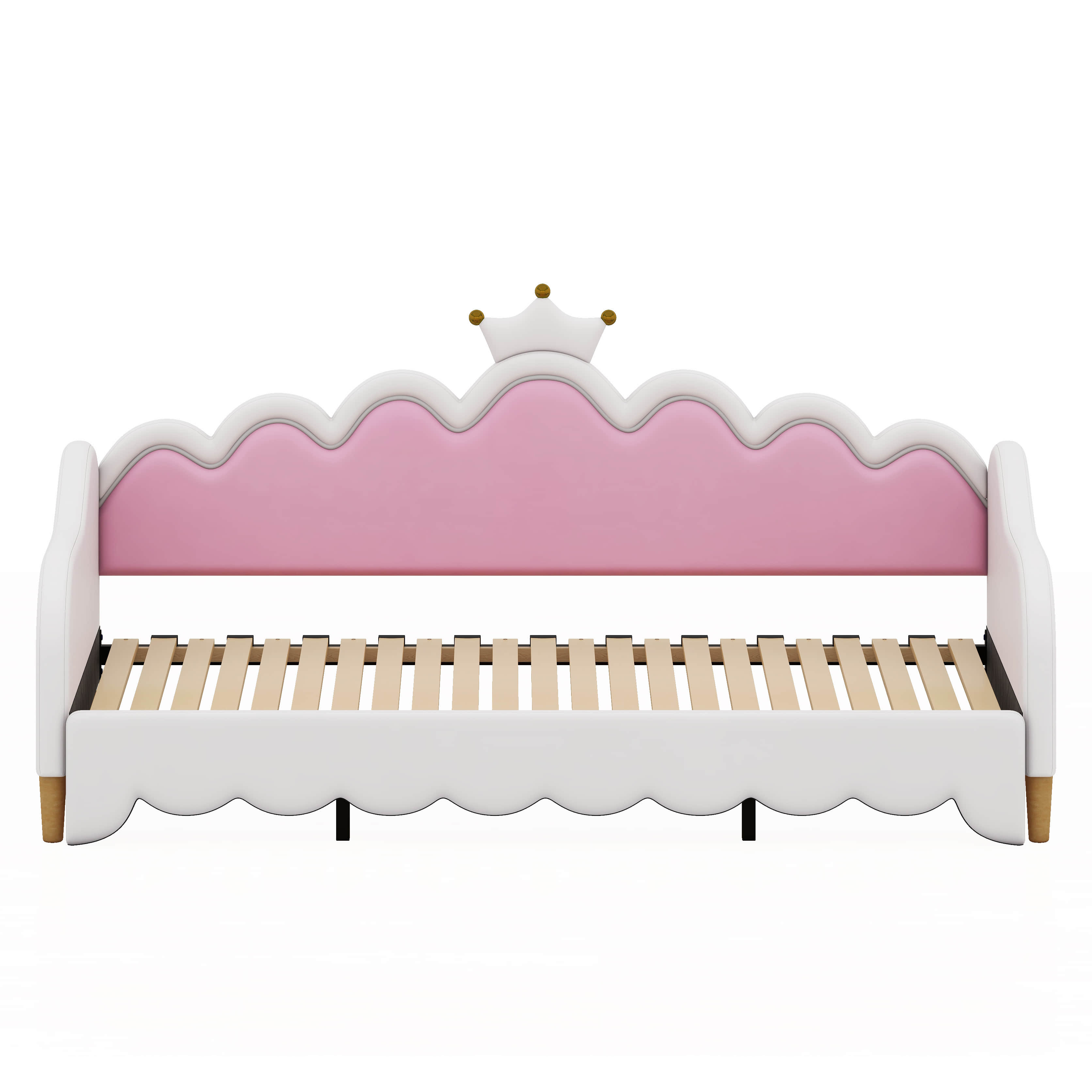 Gemma Violet Swaffham Twin Extending Modern Upholstered Princess Daybed ...
