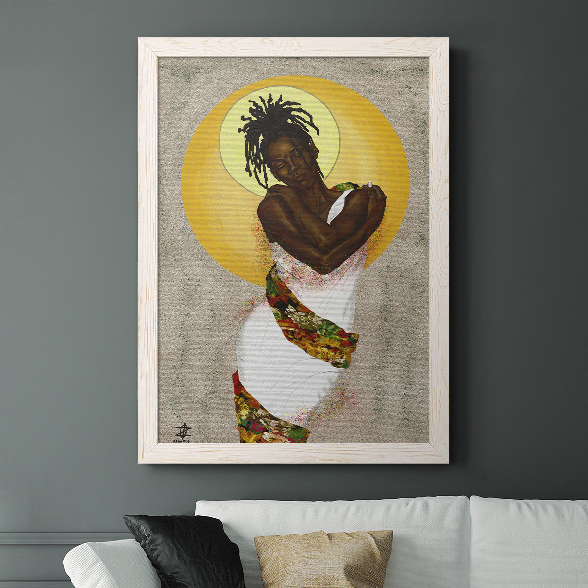 House of Hampton® Autin Her Love Framed On Canvas Print | Wayfair