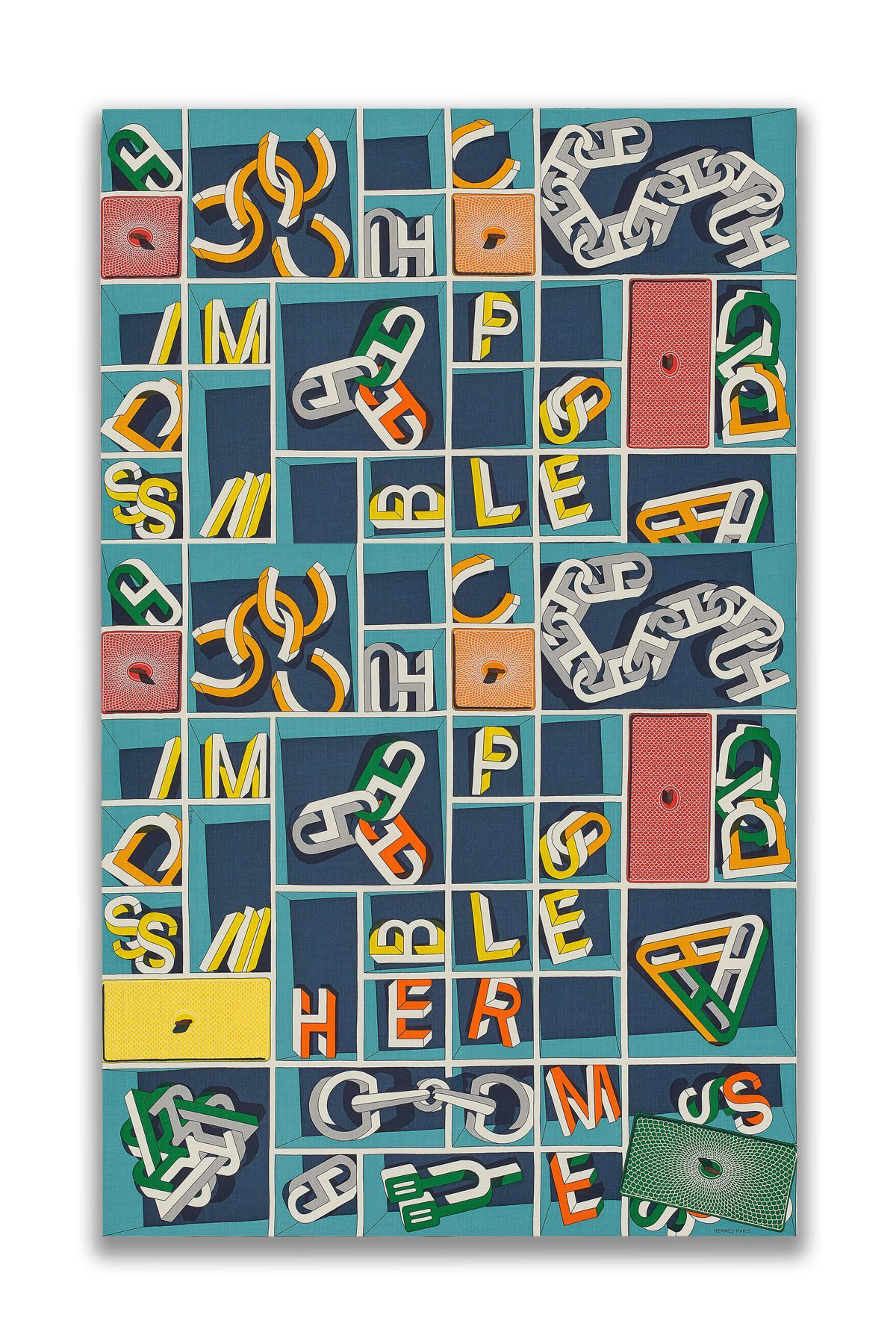 Dakota Fields Letter Printed Multi-Colored Digital Print Decorative ...