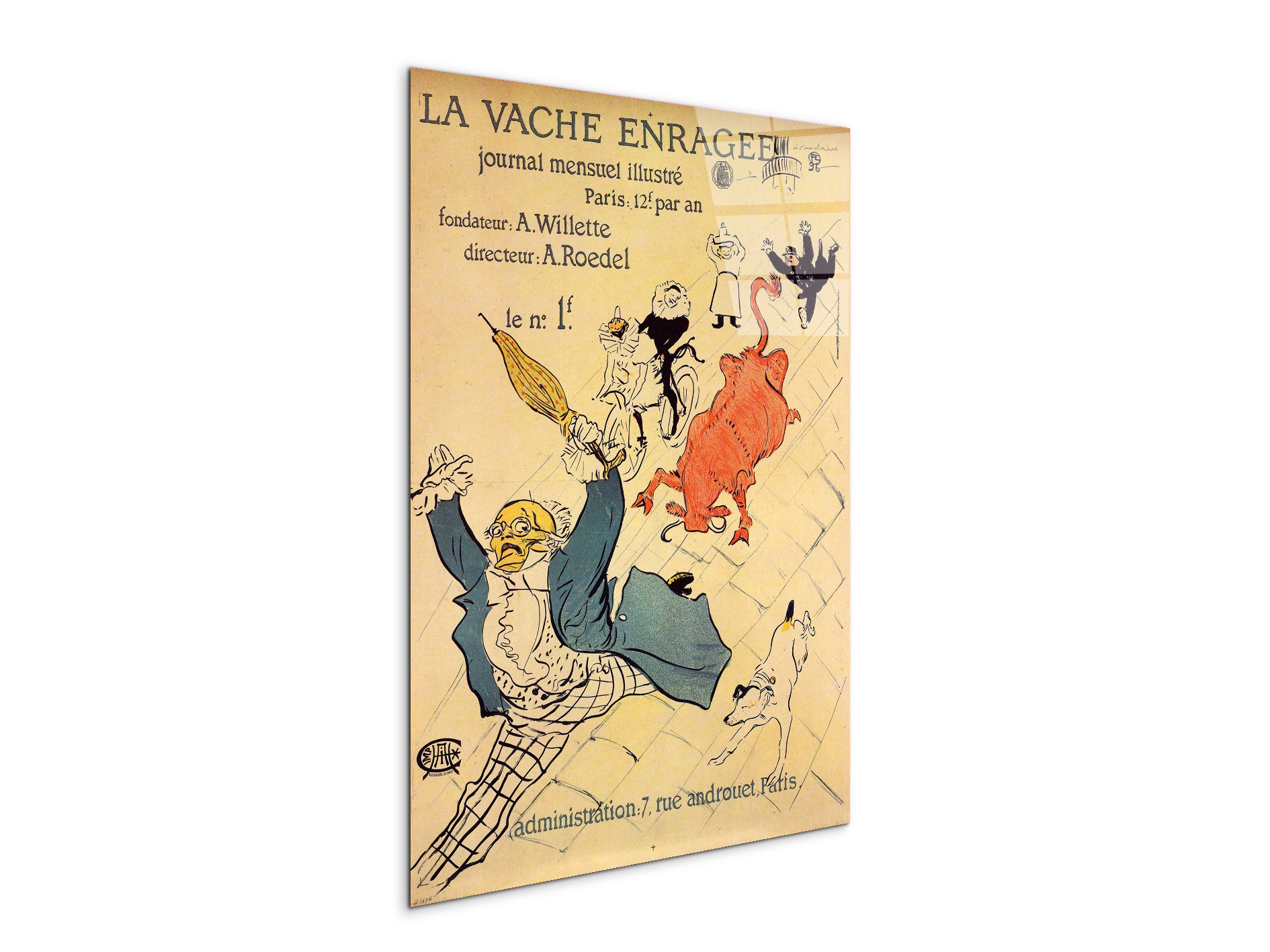 Lark Manor La vache enragee By Toulouse-Lautrec 80cm H X 60cm W ...
