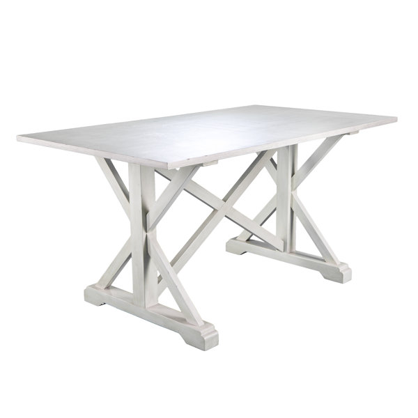 August Grove® Commack 35" Trestle Dining Table "& Reviews" | Wayfair