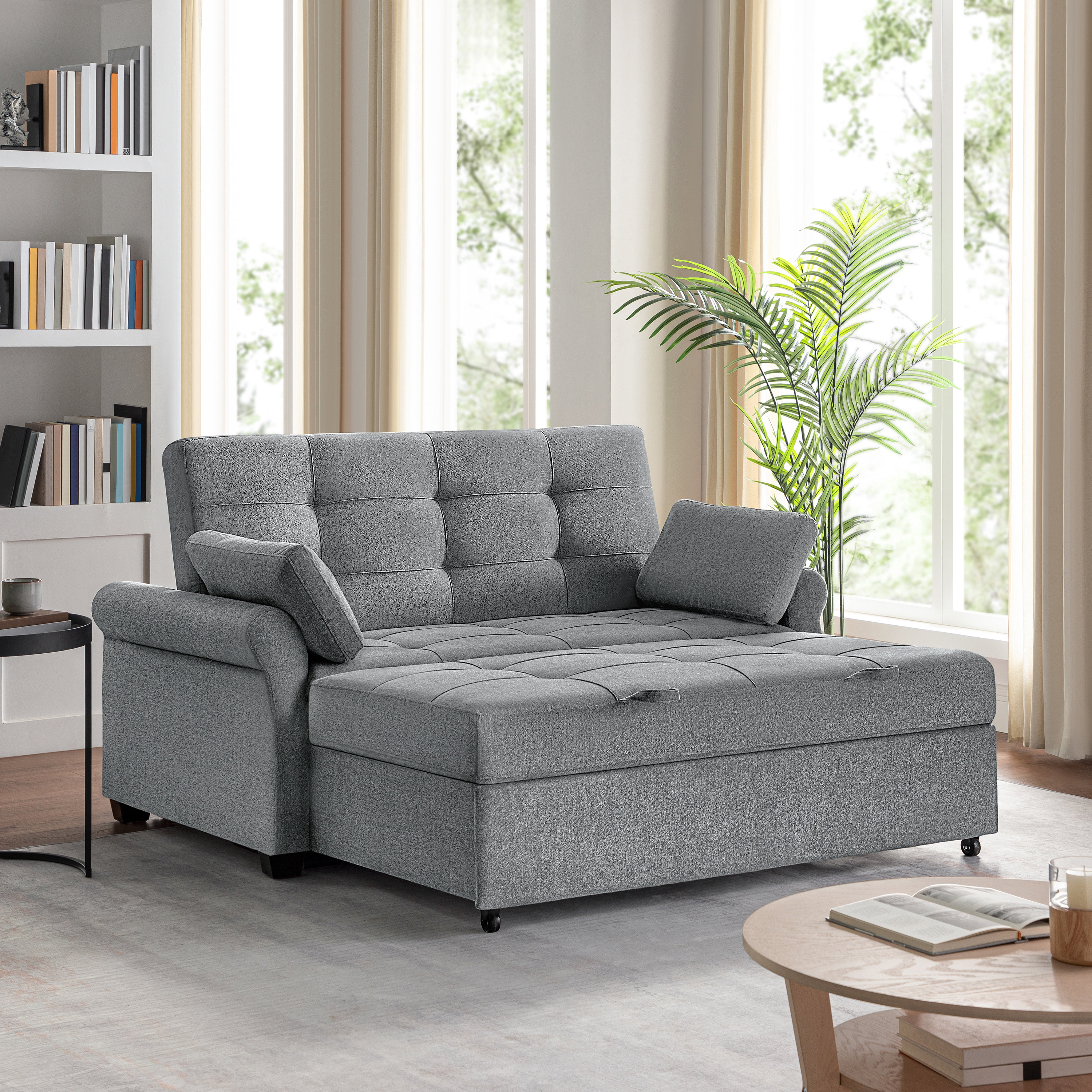 rounded back sleeper sofa