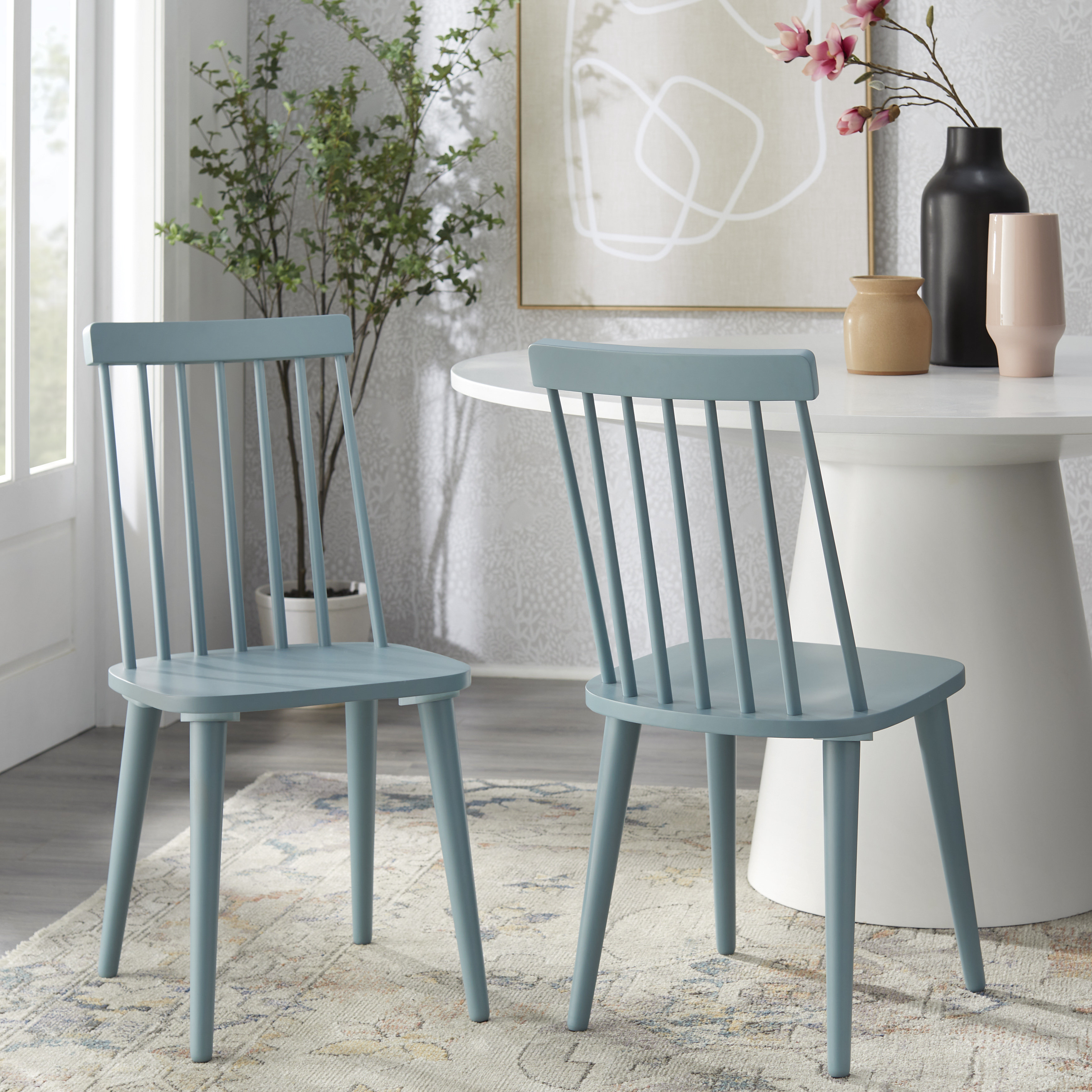 Laurel Foundry Modern Farmhouse® Fordwich Solid Wood Slat Back Side ...
