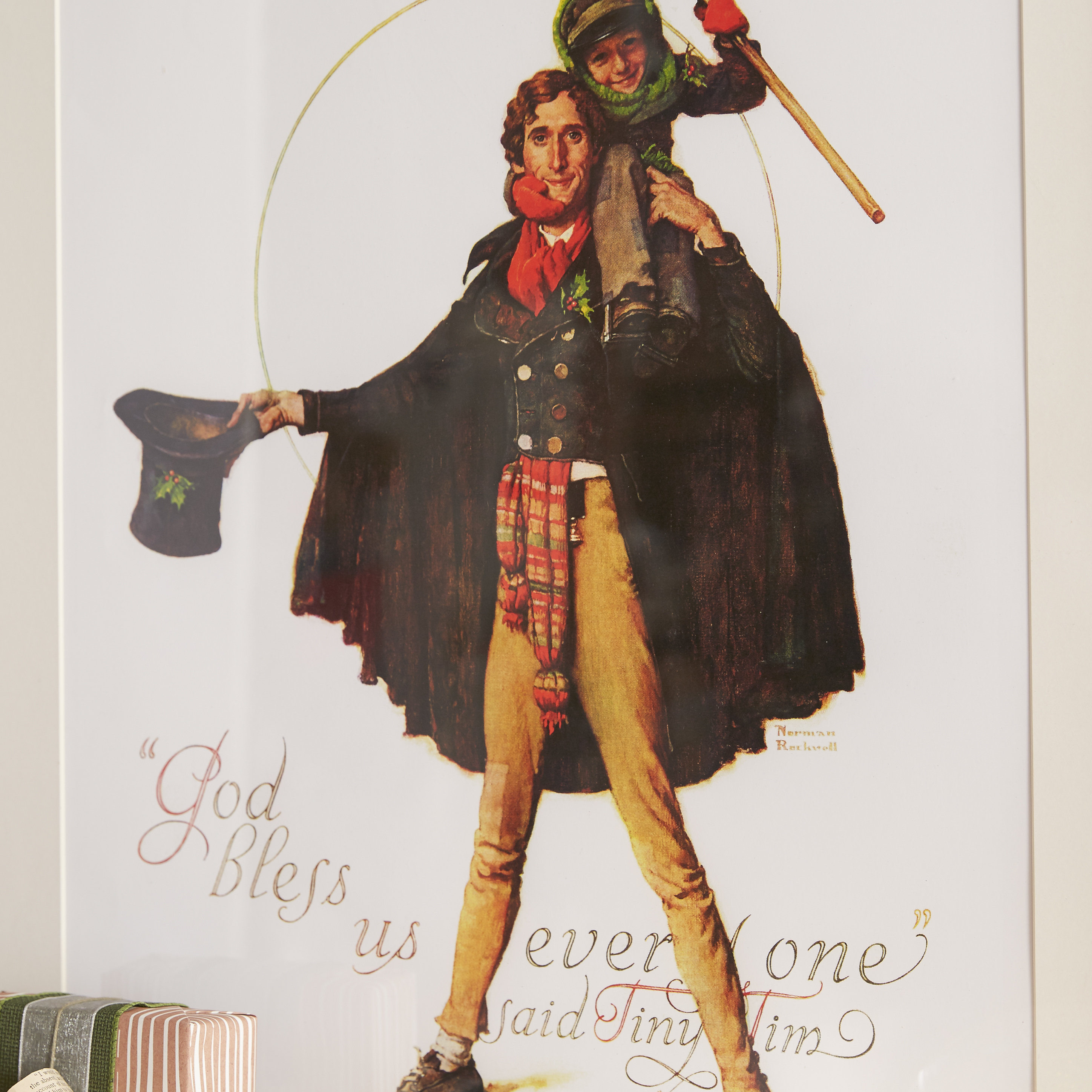 Vault W Artwork 'Tiny Tim' by Norman Rockwell Framed Painting Print ...