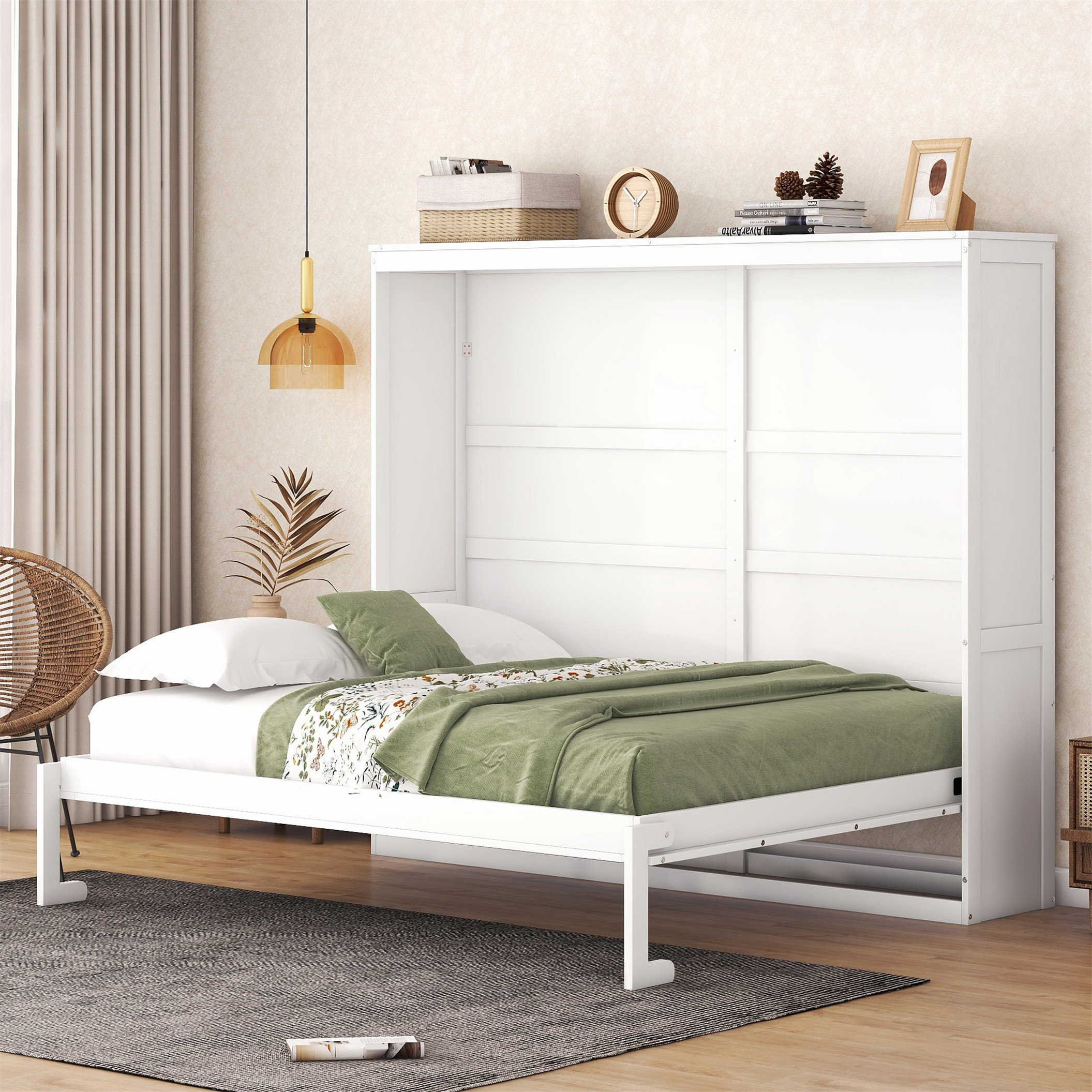 Hokku Designs Versatile Queen Size Murphy Bed for Space Optimization and Comfort | Wayfair