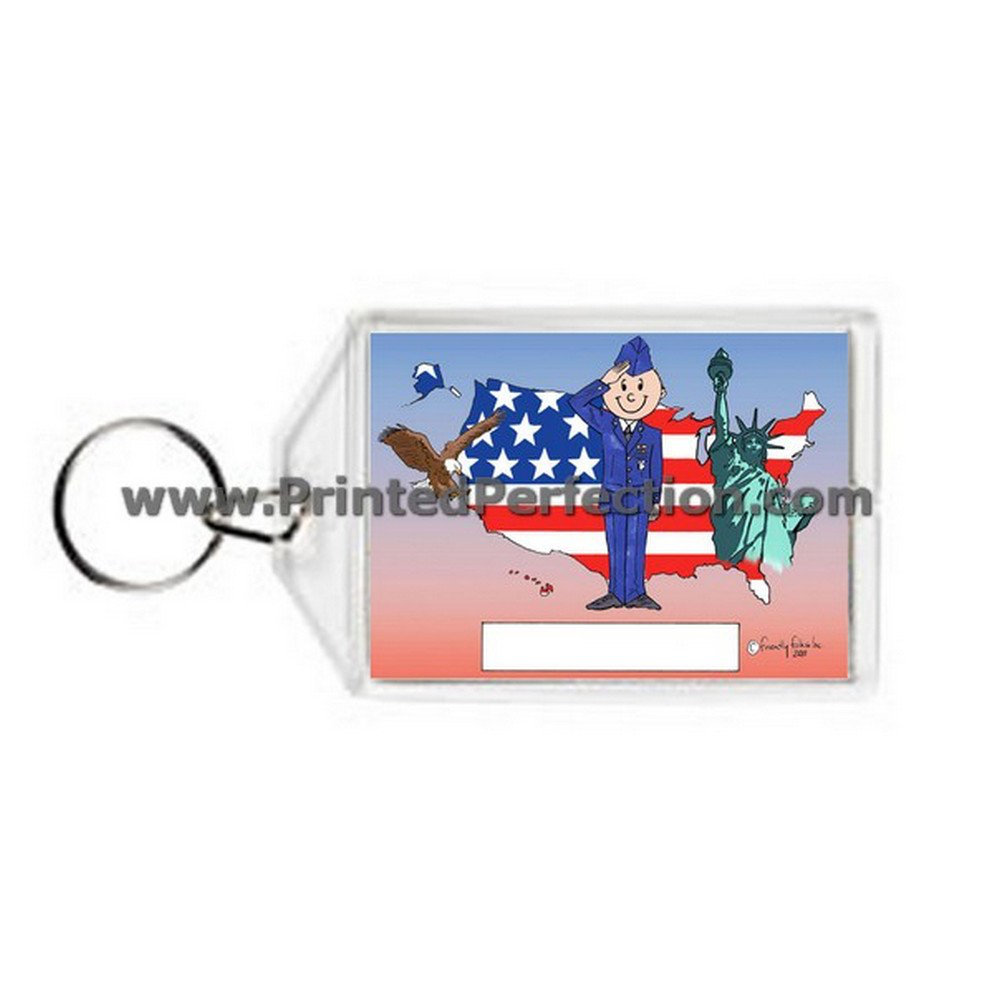 Printed Perfection Personalized US Air Force - Male Acrylic Key Chain ...