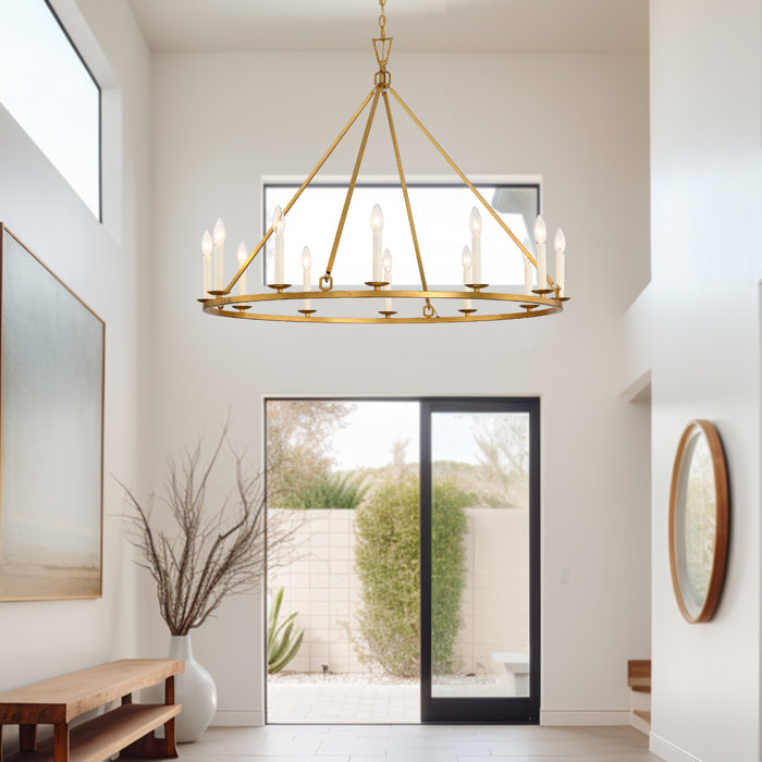 Gracie Oaks Zakery 12 - Light Dimmable Chandelier & Reviews | Wayfair