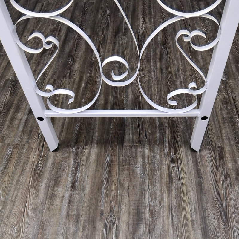 FixtureDisplays 38.9764'' W x 84.6457'' D Metal Arbor in White | Wayfair