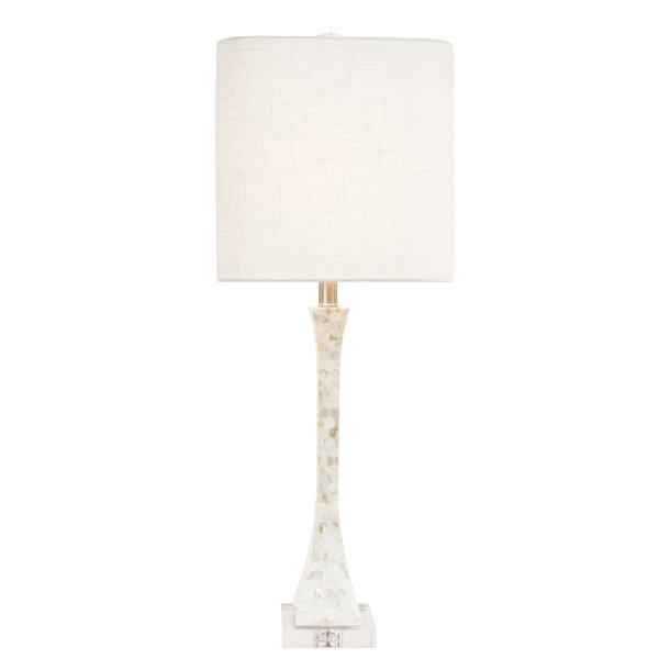 Couture, Inc. Catalina 32.5" Tall Mother of Pearl and Acrylic Table ...