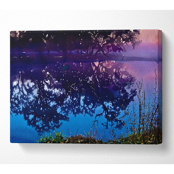 ClassicLiving Mystic Reflections On The Lake - Wrapped Canvas Art ...