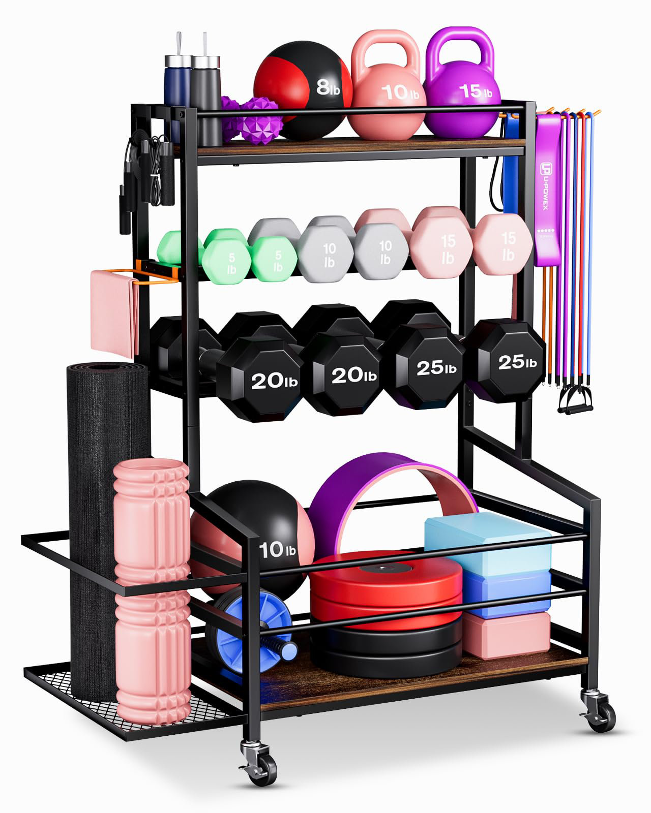 Arlmont & Co. Rovina Metal Freestanding Sports Rack | Wayfair