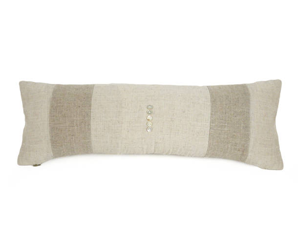 Zentique Buttons Linen Throw Pillow | Wayfair