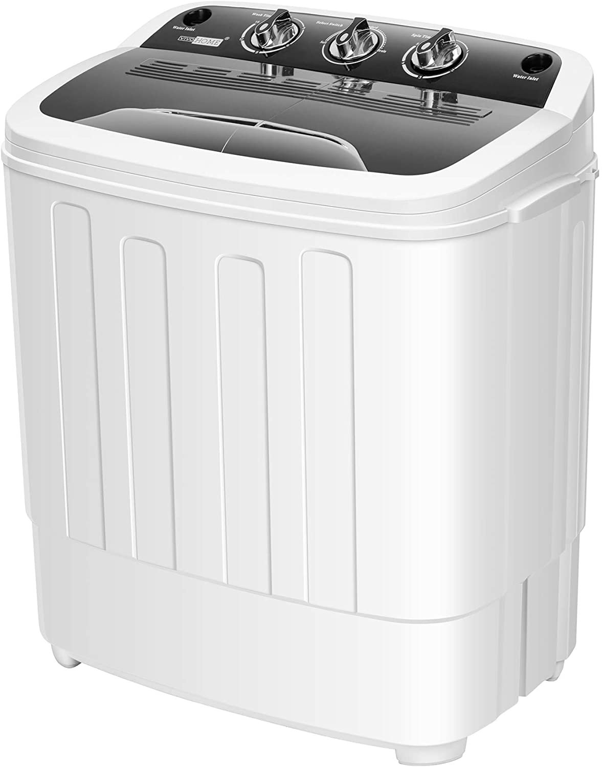 VIVOHOME Electric Portable Twin Tub Mini Laundry Washer and Spin Dryer ...