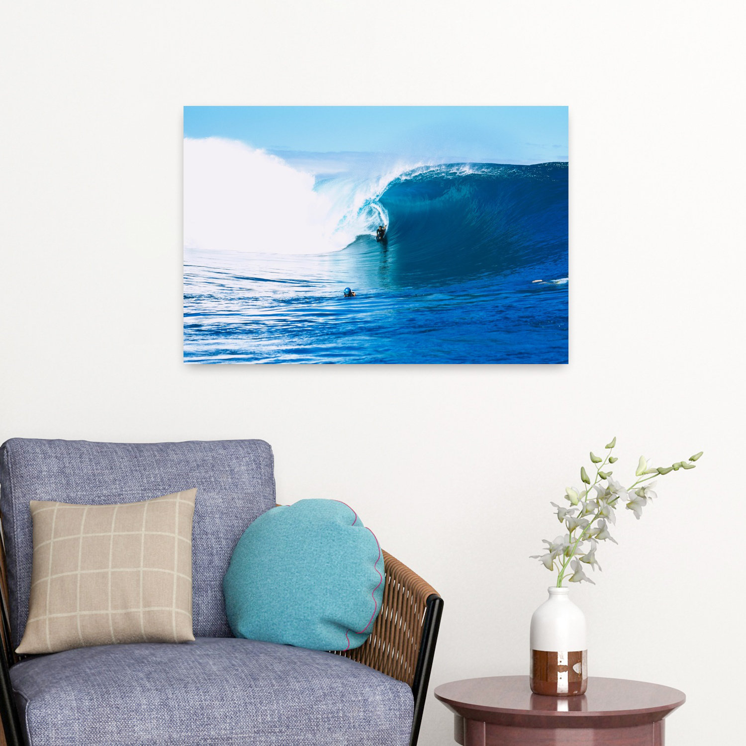 Bay Isle Home™ Three People Bodyboarding In The Ocean Tahiti French ...