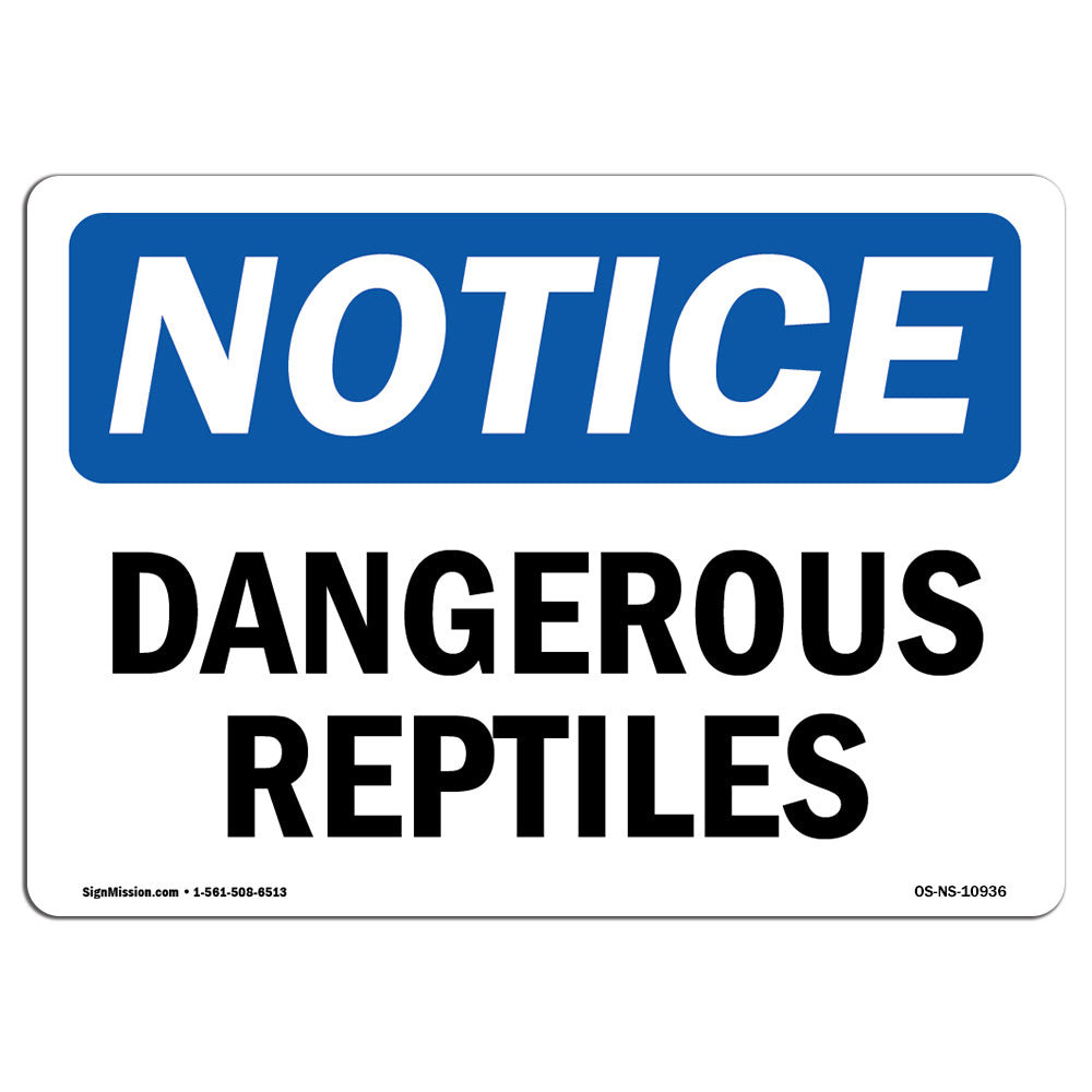 SignMission Dangerous Reptiles Sign | Wayfair