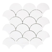 Fish Scale Floor Tiles & Wall Tiles You'll Love | Wayfair