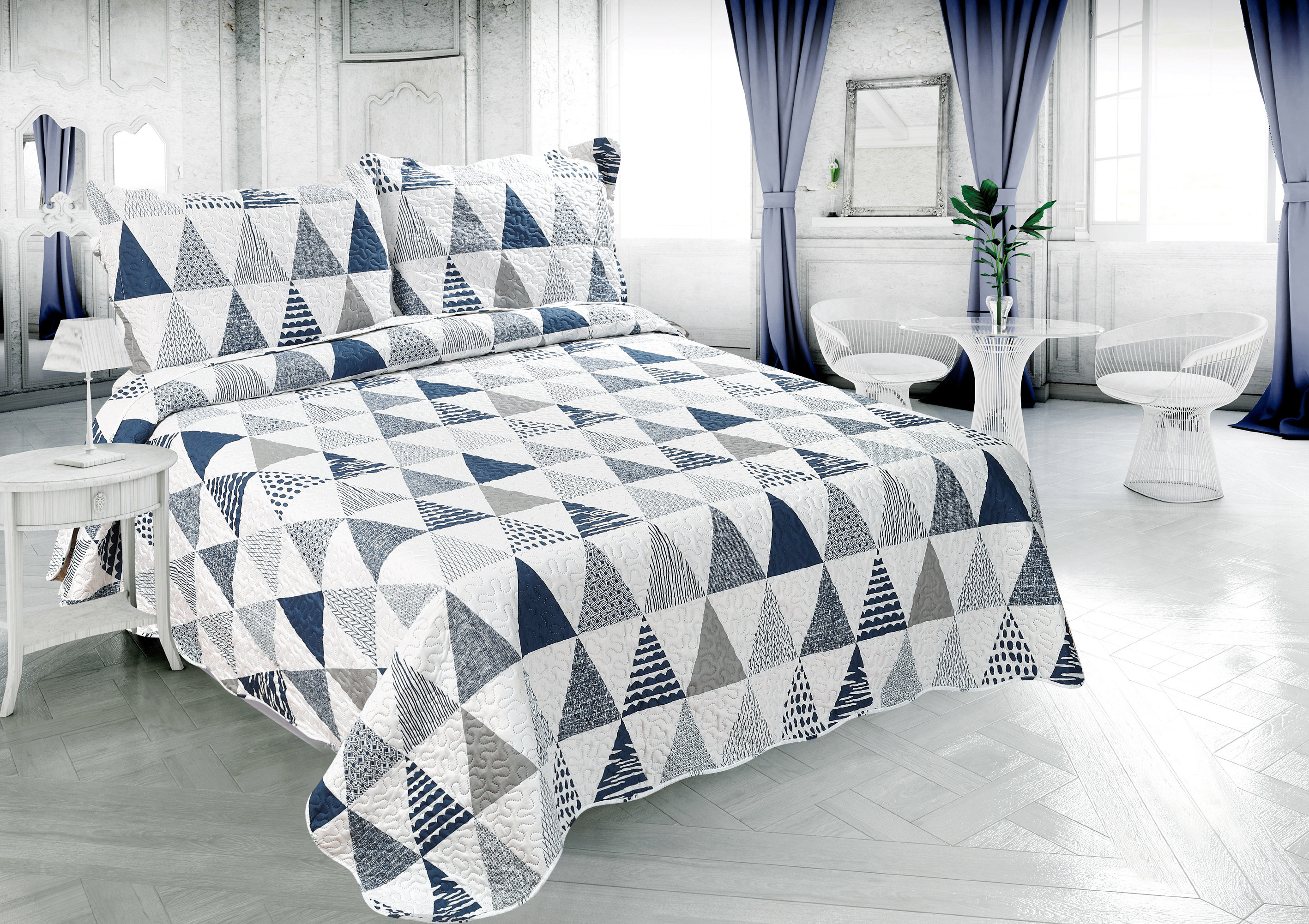 Marina Decoration Pinsonic Embossed Quilt Set & Reviews | Wayfair