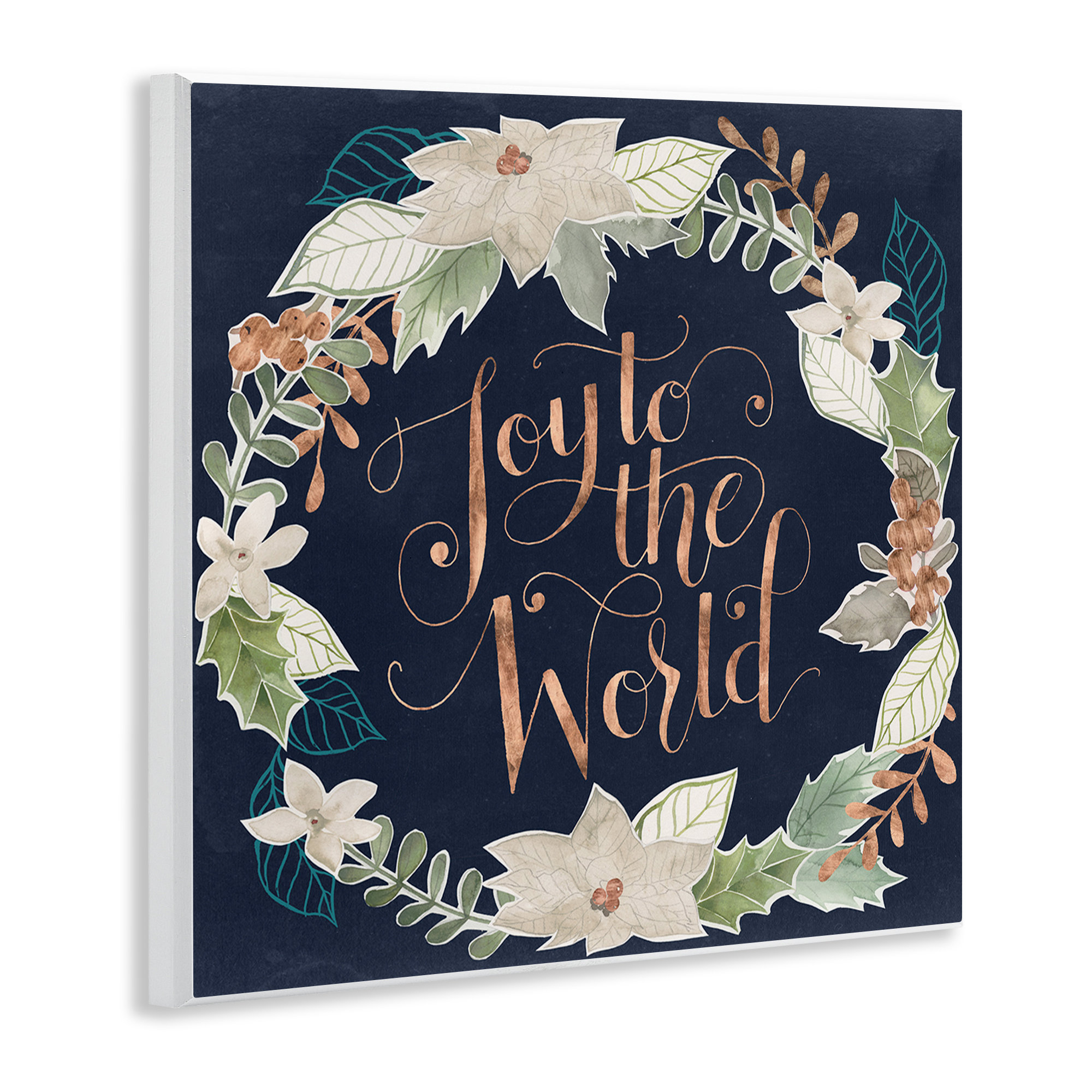 Stupell Industries Joy To The World Wall Plaque Art by Grace Popp | Wayfair