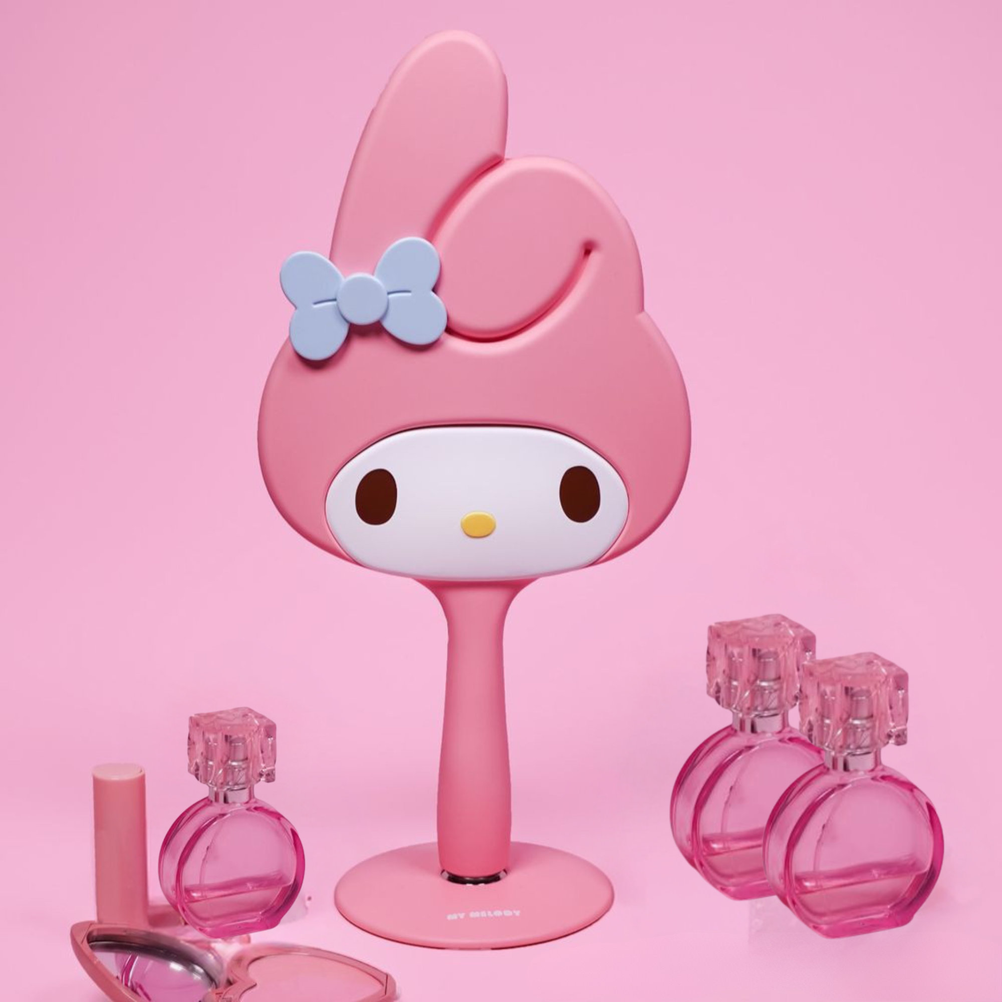 Zoomie Kids My Melody LED Handheld Makeup Mirror For Desk, Lighted ...
