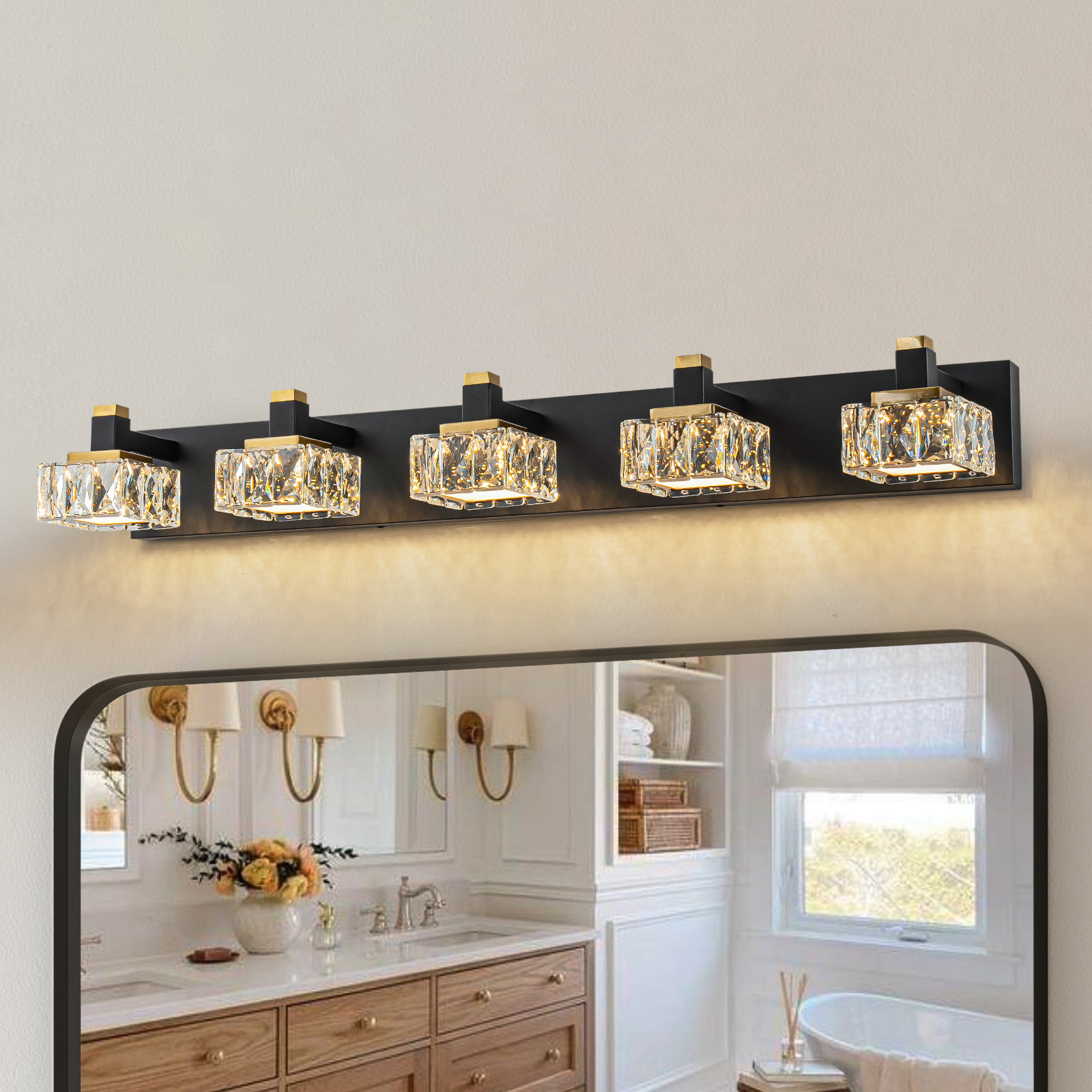 Everly Quinn Anissia Dimmable LED Vanity Light & Reviews | Wayfair