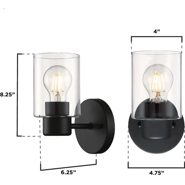 Latitude Run® Steel Armed Sconce & Reviews | Wayfair