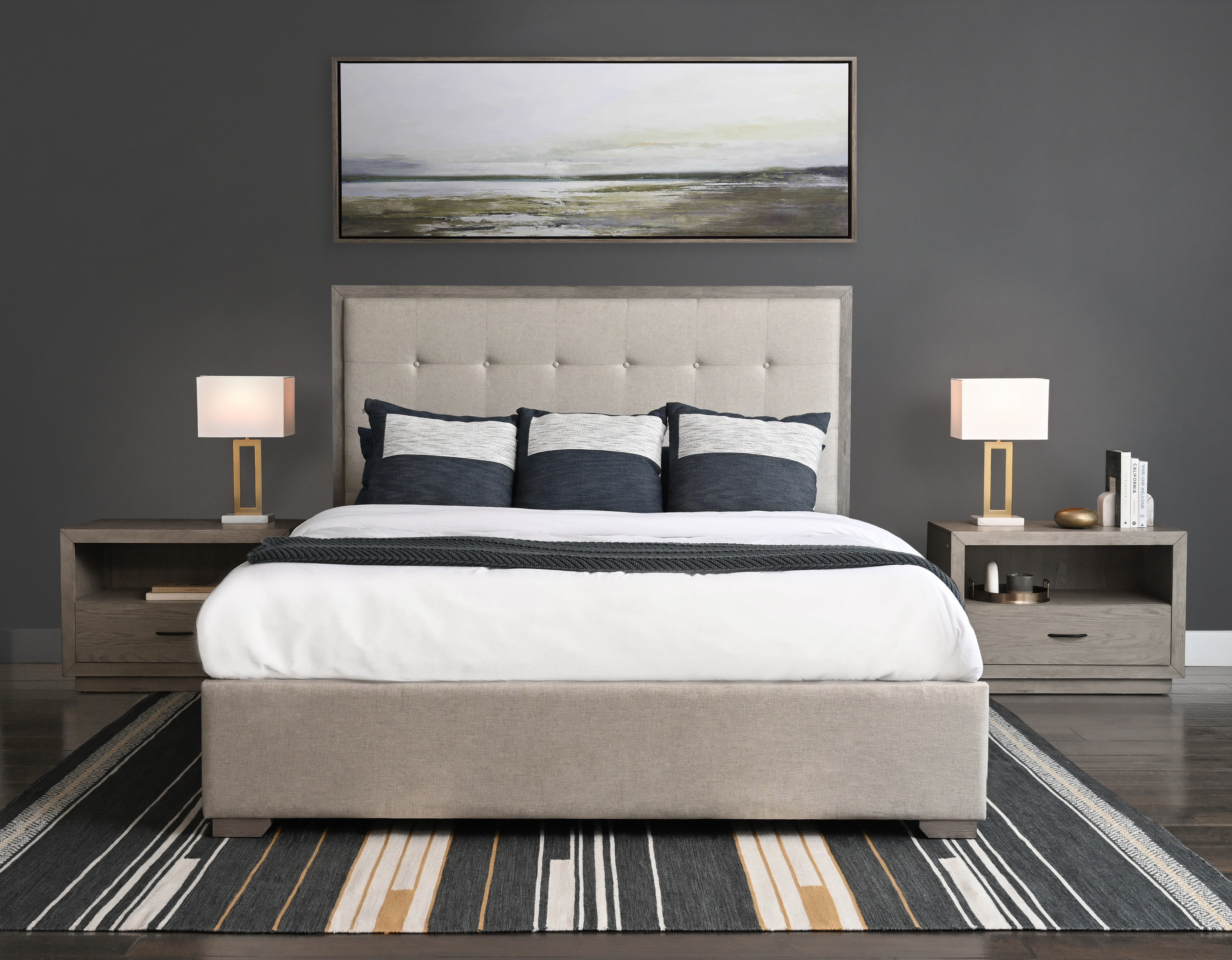 Joss & Main Cosmo Upholstered Platform Configurable Bedroom Set ...