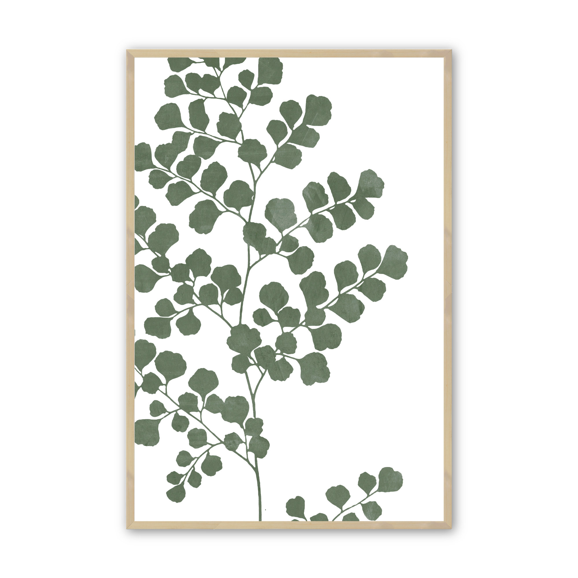 Winston Porter 36" x 24" Verde Rhapsody II Print in Satin Black Wall ...
