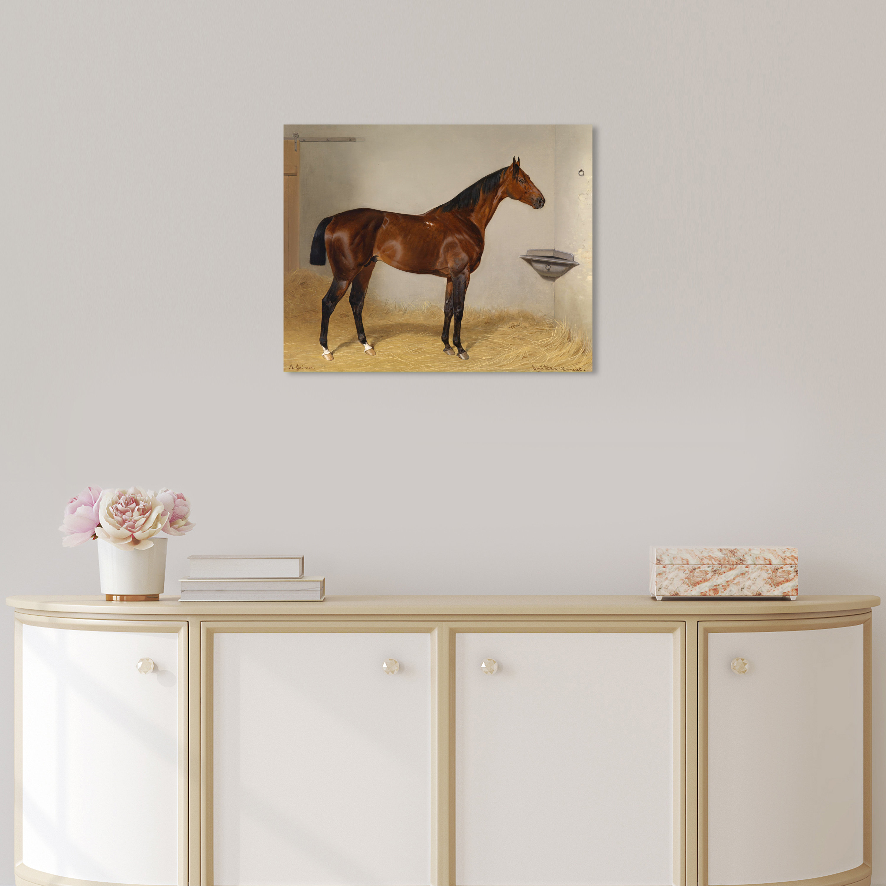 Oliver Gal Prints St Galmier Farm Animals by Emil Adam - Painting on ...